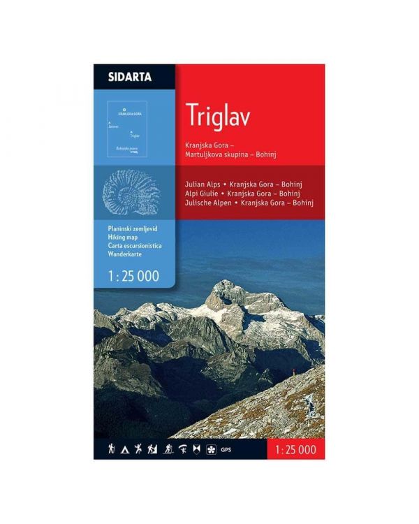 Map Triglav National Park, 1:25.000, Slovenia