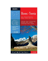 The outdoor map Bovec Trenta 1:25.000, Slovenia