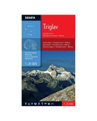 Map Triglav National Park, 1:25.000, Slovenia